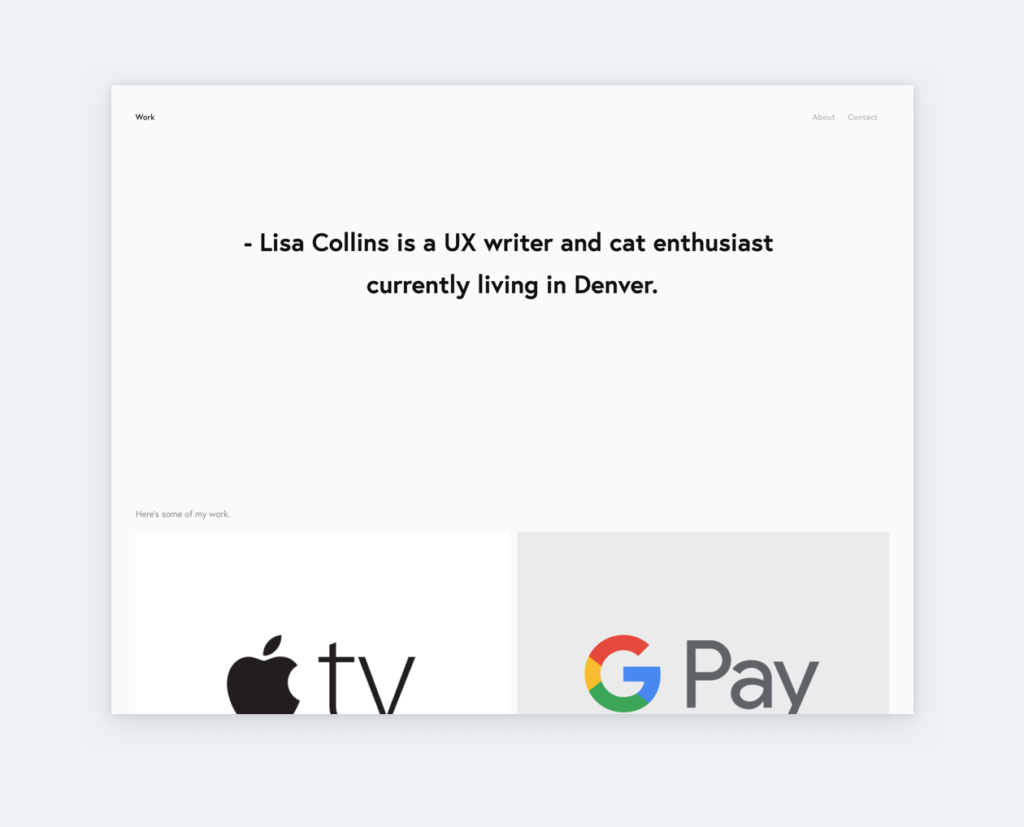 UX Writing Portfolio Examples Tips UXfolio Blog