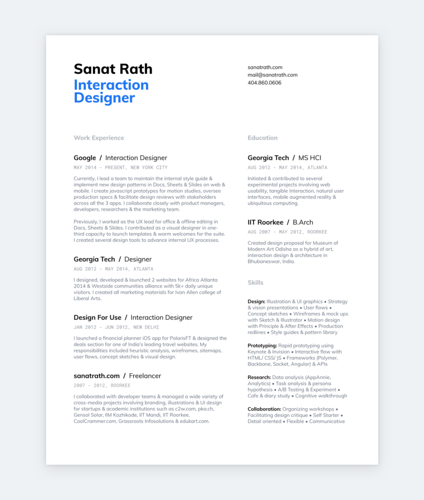 17 Brilliant Product Designer Resume Examples and a Guide for Yours ...