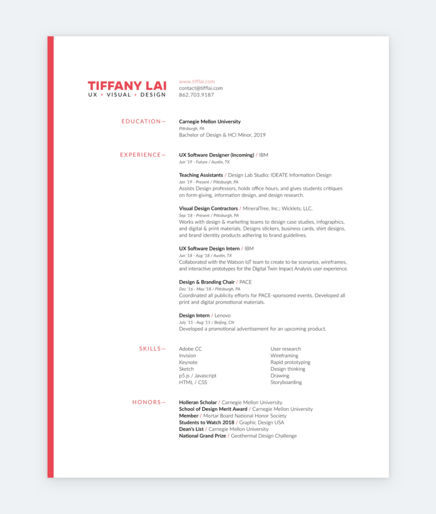 17 Brilliant Product Designer Resume Examples and a Guide for Yours - UXfolio Blog