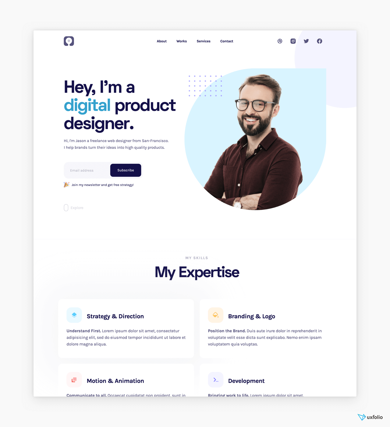 49 Stunning Portfolio Templates A Guide For Choosing Yours UXfolio Blog