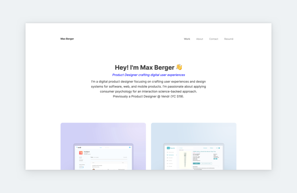 18 Digital Portfolio Examples & a Guide for Yours - UXfolio Blog