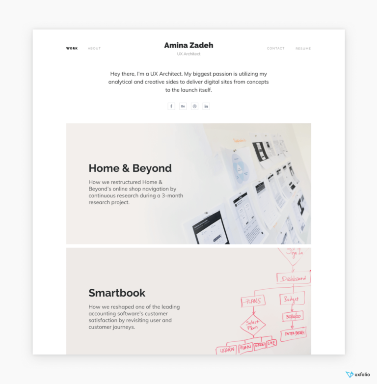 49 Stunning Portfolio Templates & a Guide for Choosing Yours - UXfolio Blog