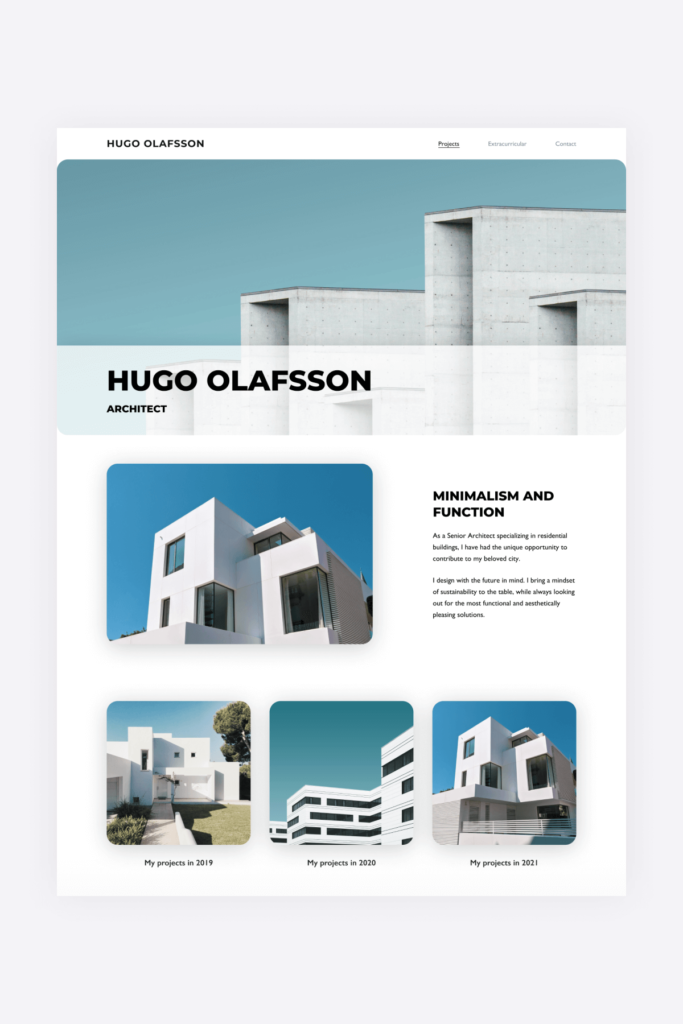 Free Architecture Portfolio Template Examples | Blog | Archifolio