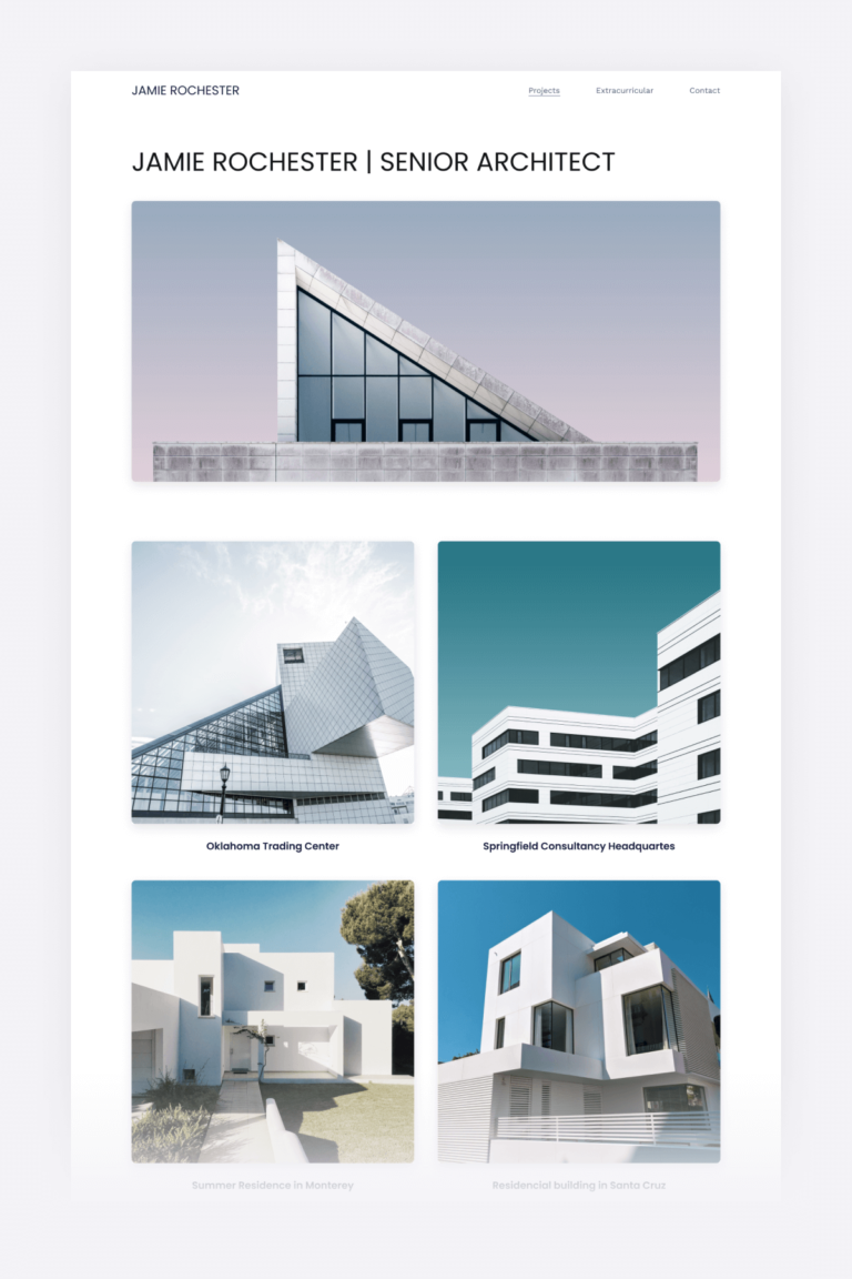Free Architecture Portfolio Template Examples | Blog | Archifolio